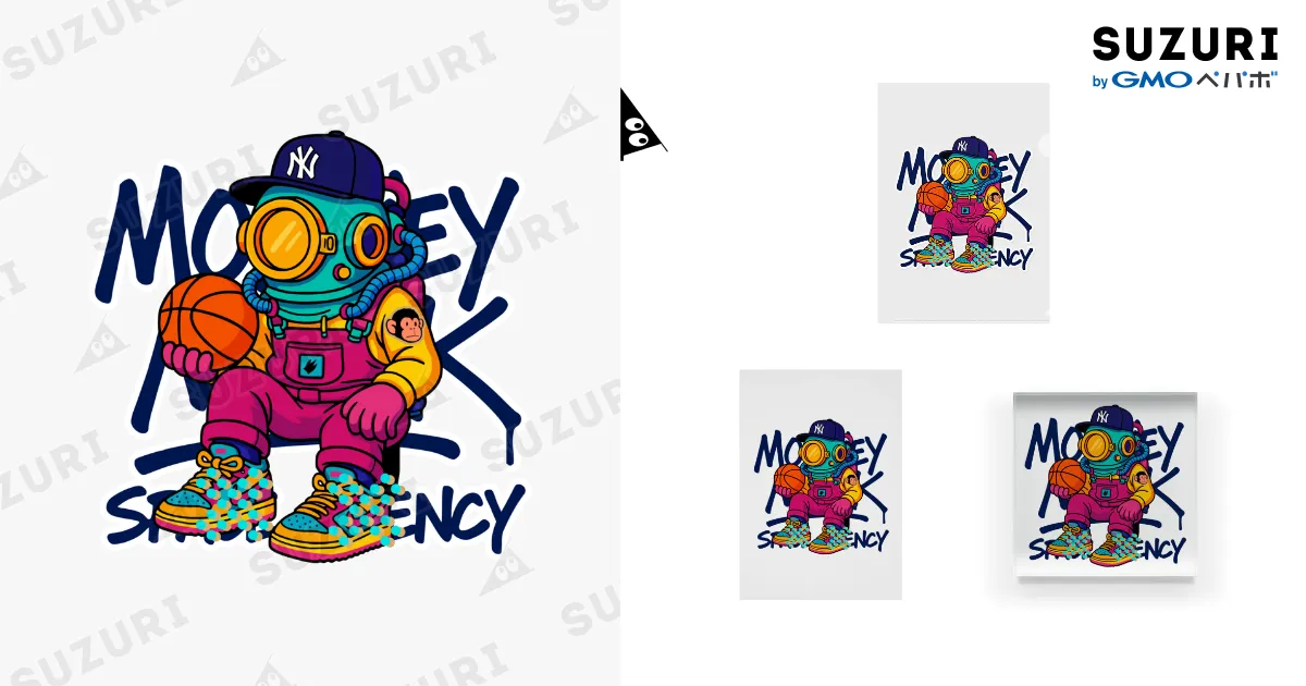MONKEY-MARK-SPACE-AGENCYの【MONKEY MARK – スペースボーラー】という名のデザイン | オリジナルグッズ ...