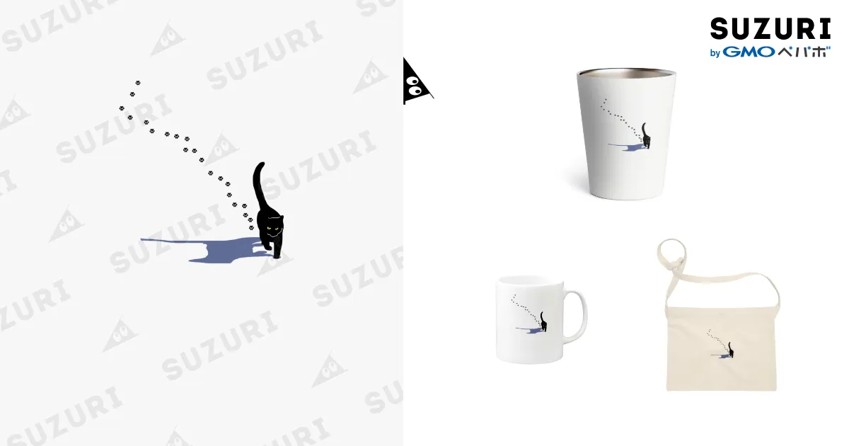 小鳥と映画館 ( kotori_to_eigakan )の【雪の日の黒猫】という名のデザイン | オリジナルグッズ・アイテム通販 ∞ ...