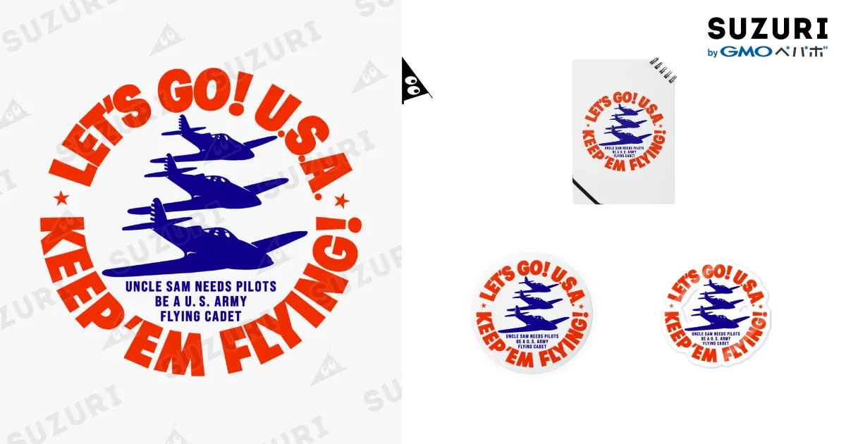 Bunny Robber GRPC ( Bunny_Robber_GRPC )の【LET'S GO USA KEEP'EM FLYING】という名のデザイン | オリジナルグッズ・アイテム通販 ...