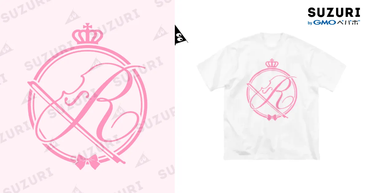 Ririko Brillante ピンク / りりこオリジナルグッズ ( ririkotakagi )のビッグシルエットTシャツ通販 ∞ ...