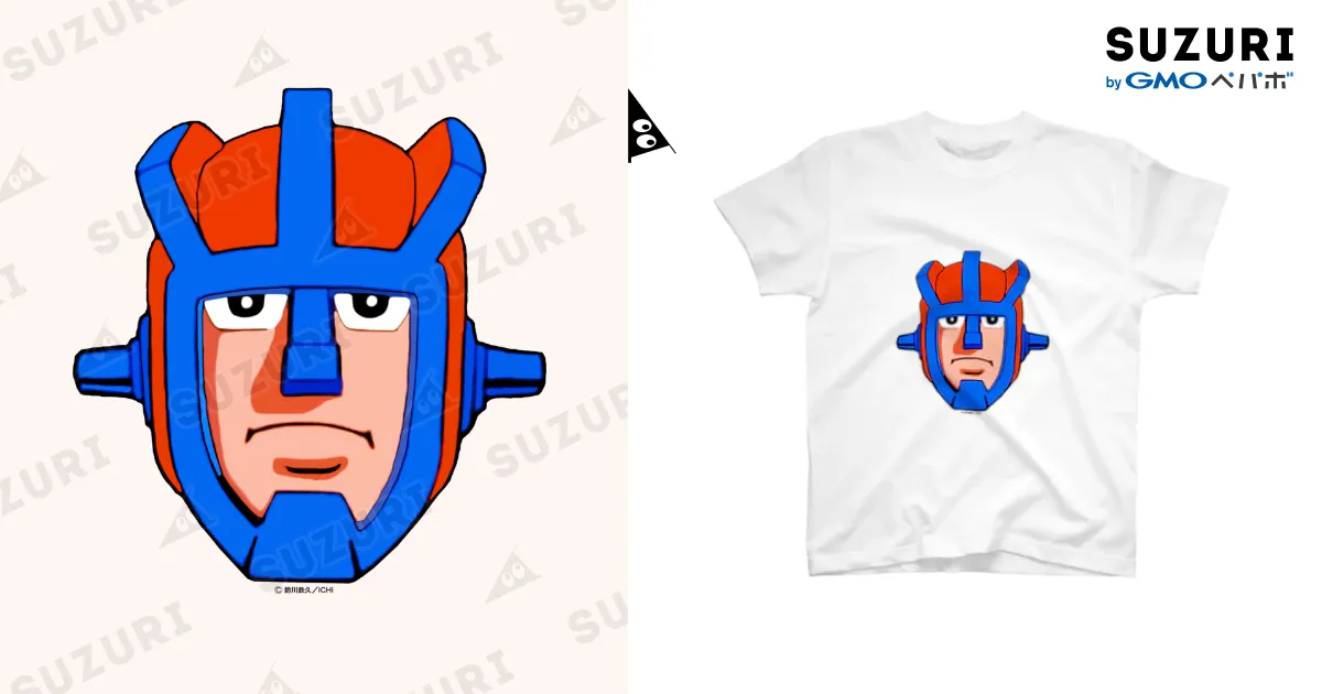 ガンガービッグフェイスA / ナックアニメ公式グッズ ( knack )のスタンダードTシャツ通販 ∞ SUZURI（スズリ）