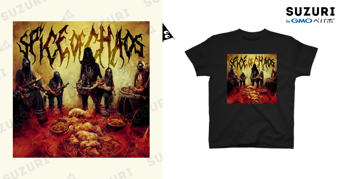 SPICE OF CHAOS 1st ALBUM JACKET風 Tee / ribol ( ribol )のスタンダードTシャツ通販 ∞ ...