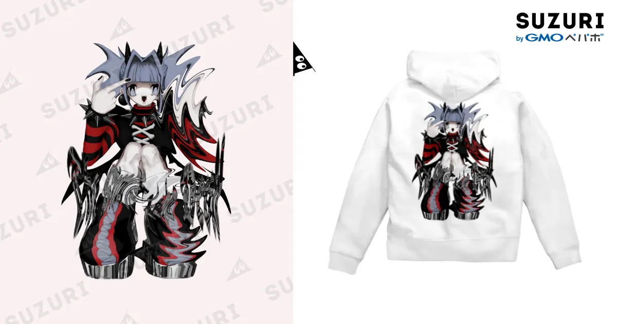 悪魔の微笑み / 89のジップパーカー通販 ∞ SUZURI（スズリ）