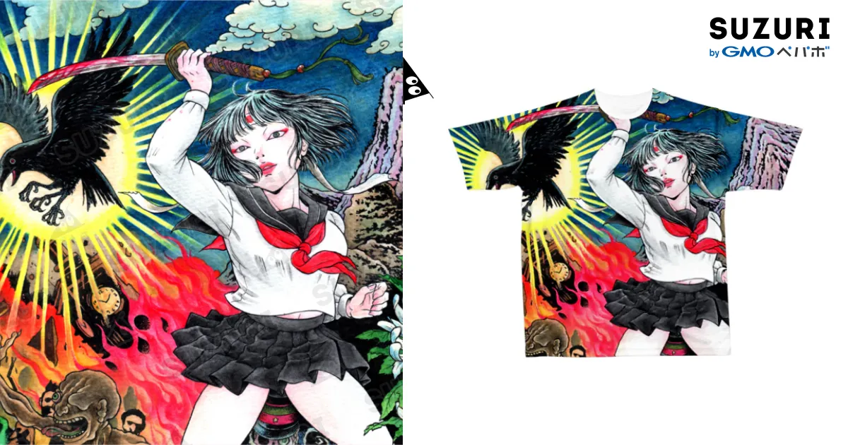 Kill Out Slash Tシャツ / Coakira★核殺 ( akiradeath )のフルグラフィックTシャツ通販 ∞ SUZURI ...