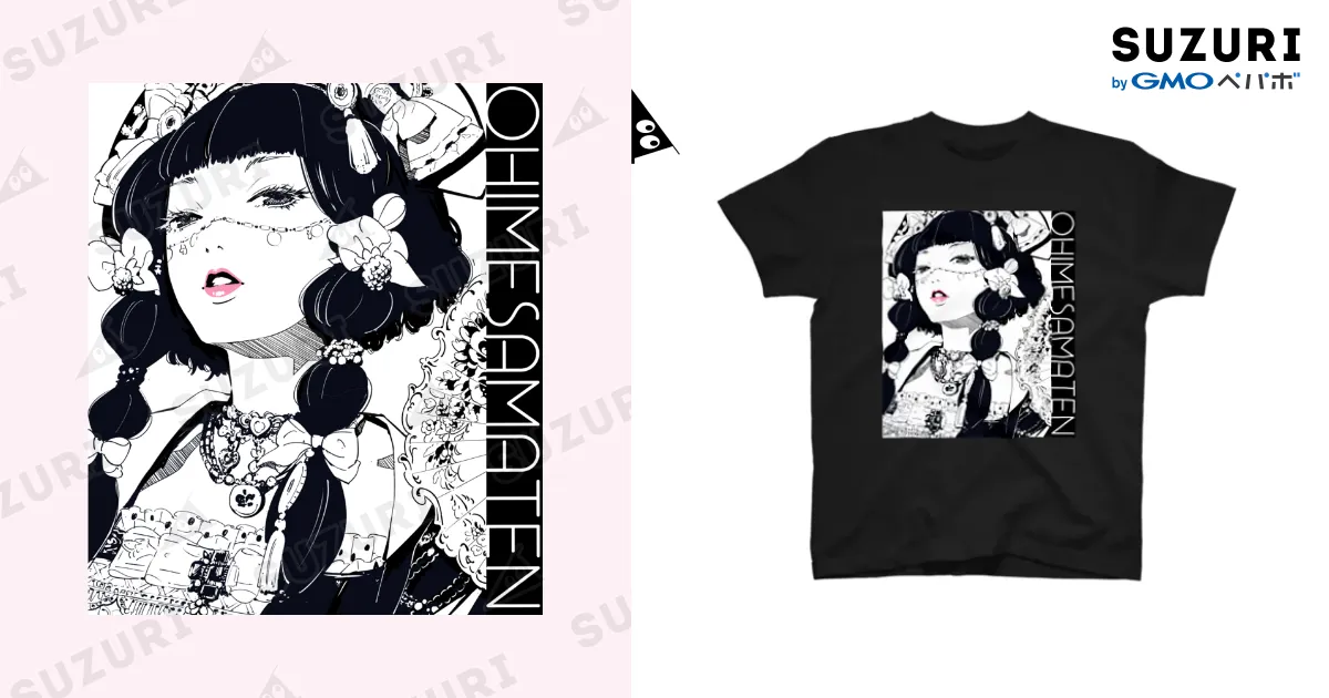 おひめさま展【APOLIA姫】 / ERIMO–WORKS ( ERIMO-WORKS )のスタンダードTシャツ通販 ∞ SUZURI（スズリ）