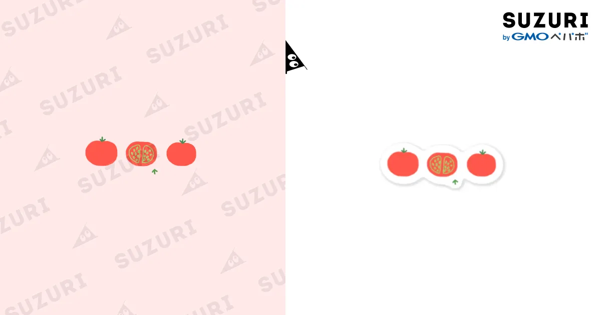 トマトとトマトとトマト / Shiro No Tomato ( ShiroNoTomato )のステッカー通販 ∞ SUZURI（スズリ）