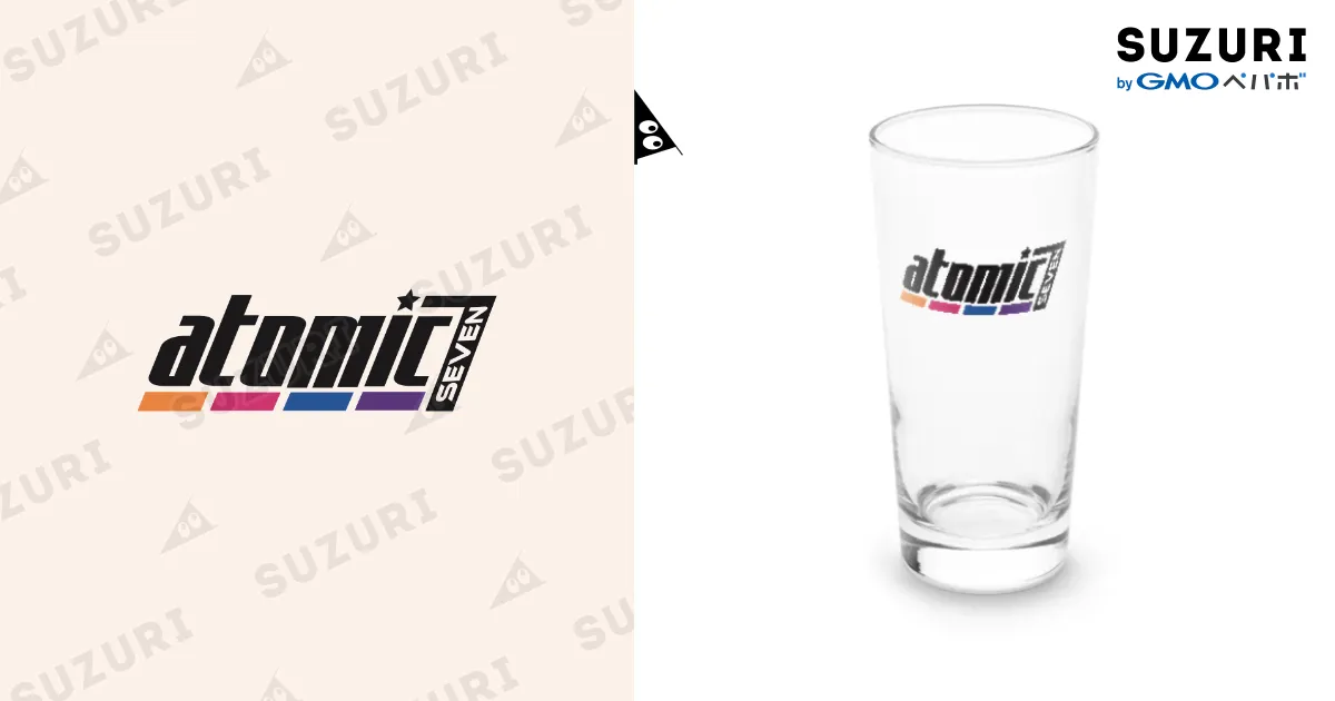 【ロンググラス】atomic7 （ロゴ） / atomic7のロンググラス通販 ∞ SUZURI（スズリ）