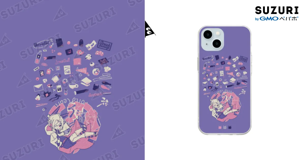 【1bitHeart】スマホケース / ×（Miwashiba） ( miwashiba )のソフトクリアスマホケース（iPhoneケース ...