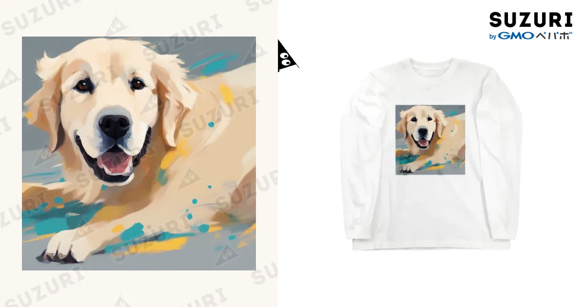 ゴールデン・レトリバー / REINA-MAのロングスリーブTシャツ通販 ∞ SUZURI（スズリ）