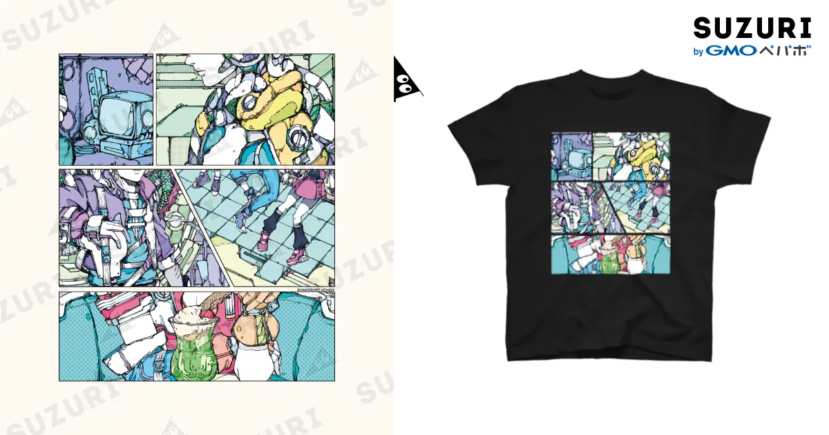 MANGA color / SHINN.U ONLINE ( mangalivepaint )のスタンダードTシャツ通販 ∞ SUZURI（スズリ）