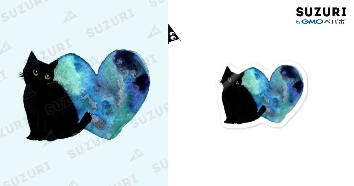 青いハート / WAMI ART ホツマツタヱ同好会 ( yasashiku_woshite_moji )のステッカー通販 ∞ SUZURI（スズリ）