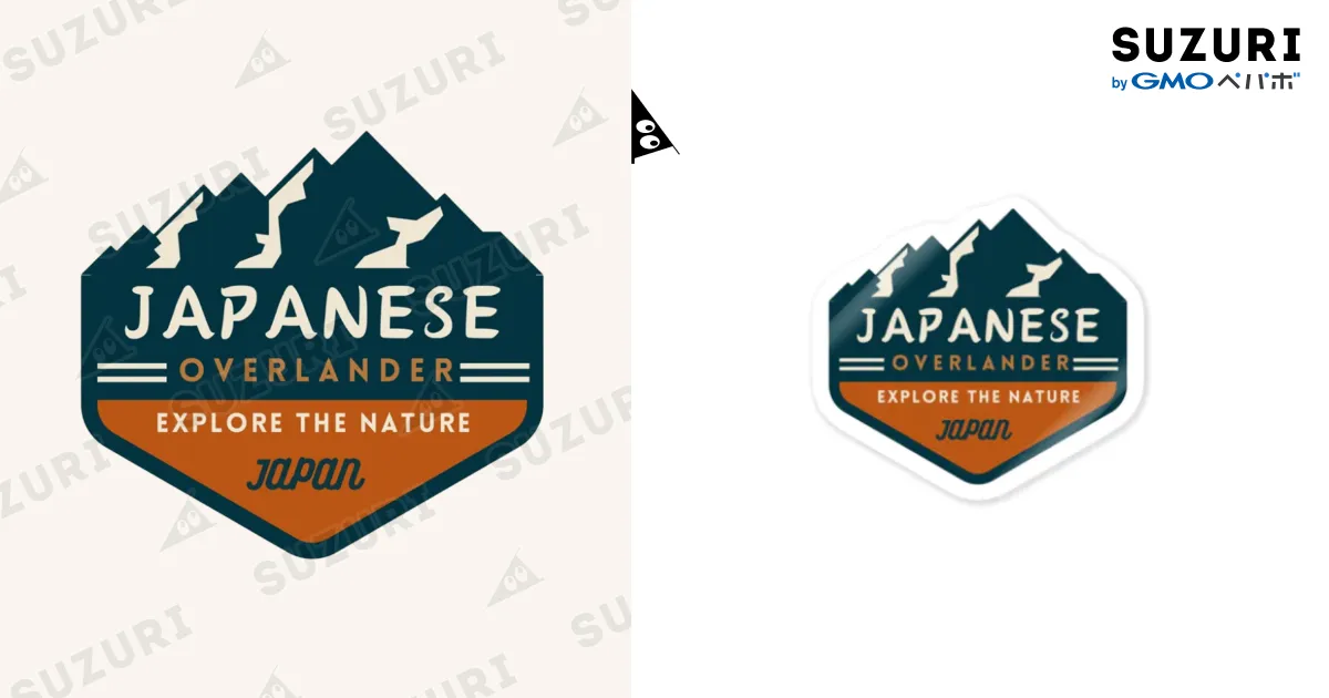 JAPANESE OVERLANDER / Over Life Design ( 43runner )のステッカー通販 ∞ SUZURI（スズリ）