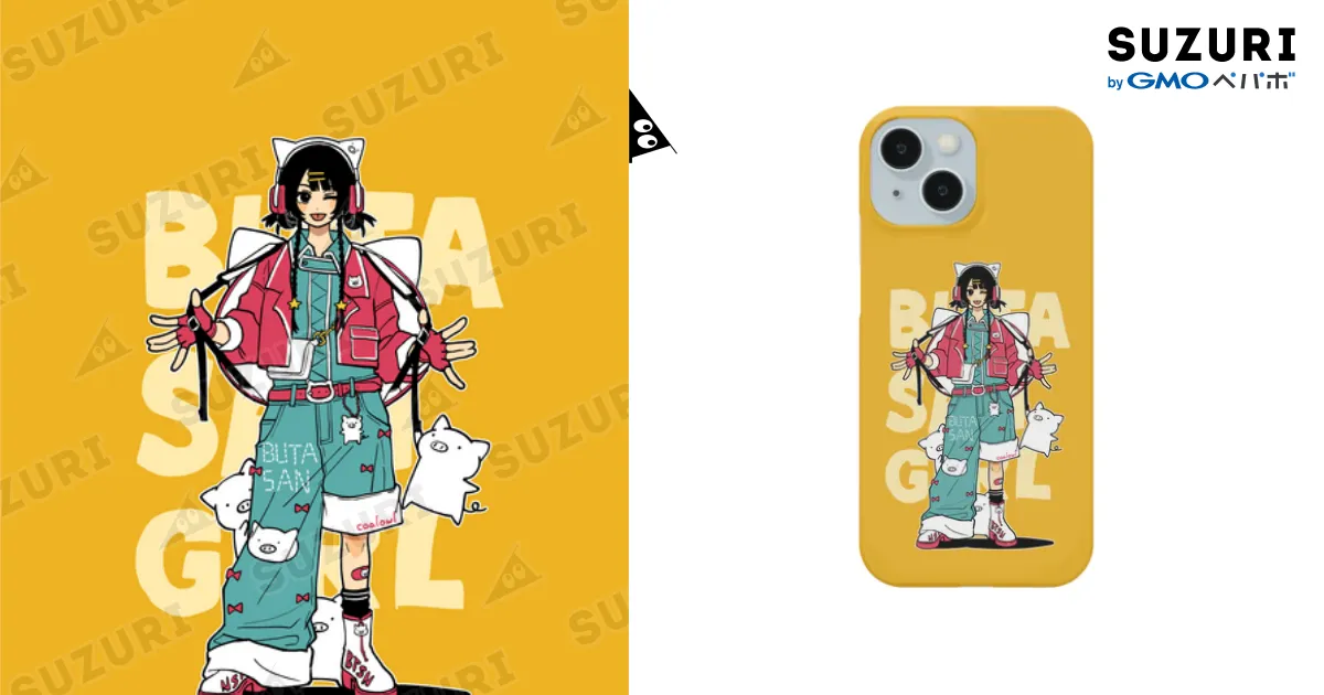 BUTASAN GIRL2 / coalowl(コールアウル) ( coalowl )のスマホケース（iPhone）通販 ∞ SUZURI（スズリ）