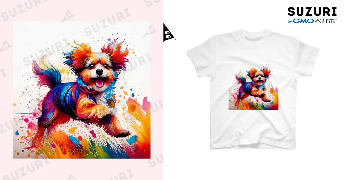 D-Dog-Art by nyanwonphoto / D-Dogart by にゃんわんふぉと ( nyanwonphoto )のスタンダードTシャツ通販 ∞ SUZURI（スズリ）
