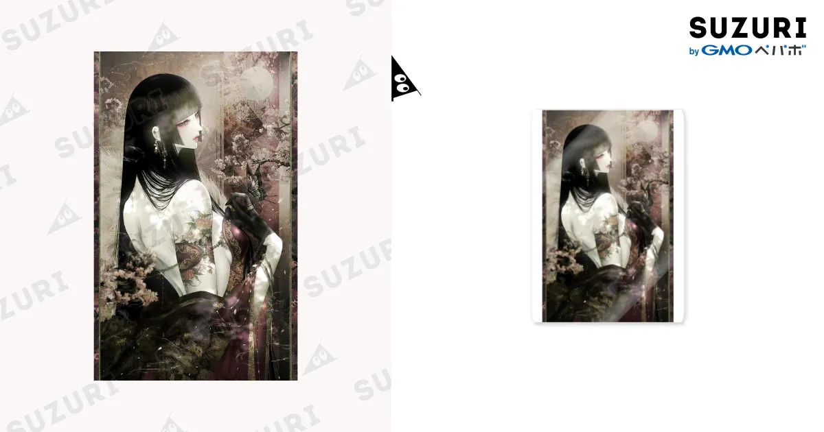 羞花閉月 / 皐月 恵 -Kei Satsuki- ( kuroe16370547 )のステッカー通販 ∞ SUZURI（スズリ）