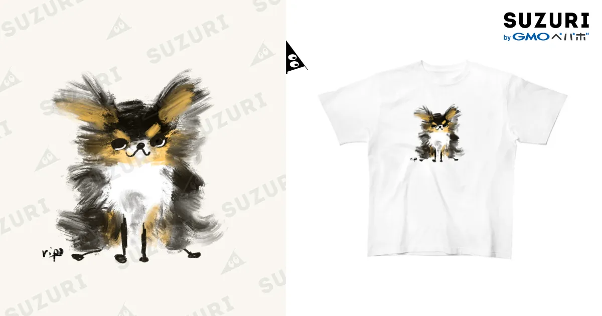 かわいいいぬ / トマス屋 ( Ripo )のライトウェイトTシャツ通販 ∞ SUZURI（スズリ）