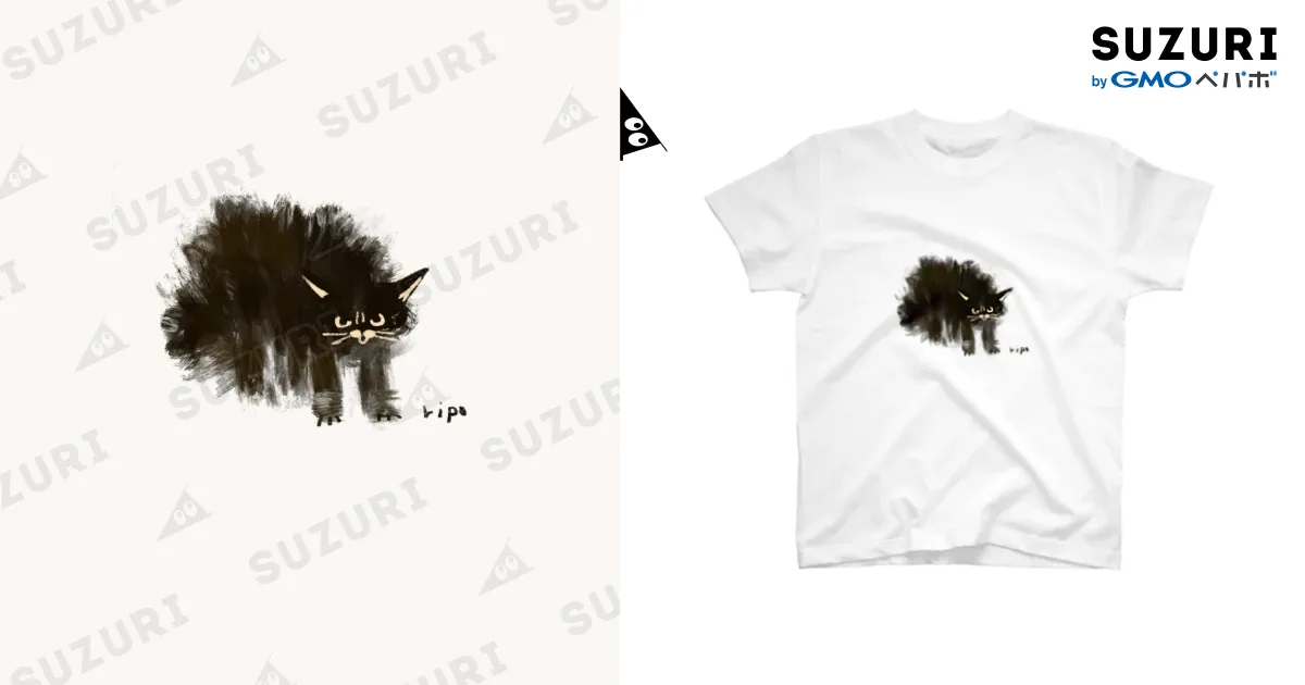 おこねこ(小) / トマス屋 ( Ripo )のスタンダードTシャツ通販 ∞ SUZURI（スズリ）