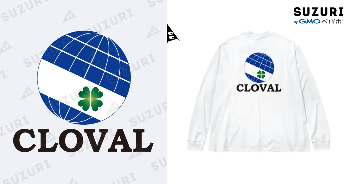 CLOVALデザインvol.1 / CLOVALのビッグシルエットロングスリーブTシャツ通販 ∞ SUZURI（スズリ）